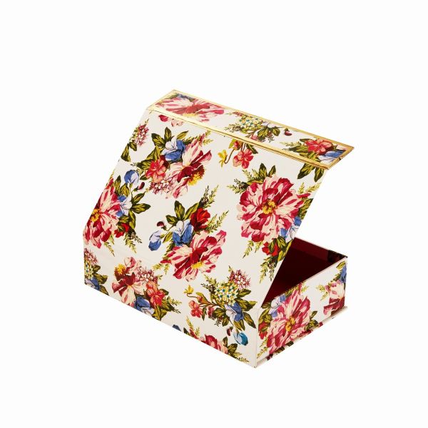 Quality Custom Luxury Flower Gift Box Magnetic Closure Rigid Packaging With Gold Logo for sale
