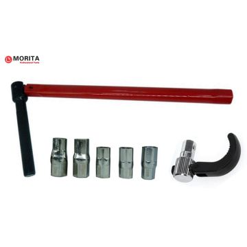 Quality pipe wrench Basin Wrench 260mm For Basin Nut Alternative heads 9,10, 11, 14 Mm for sale
