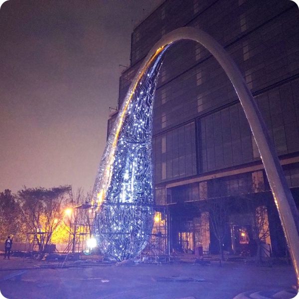 Quality 20mm Panel Size LED Grid Screen Outdoor High Brightness Landscape Light for sale