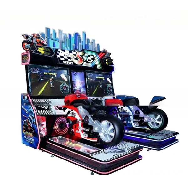 Quality 42 Inch Screen Moto Racing Simulator Motorcycle Gaming Simulator 400 Watt for sale