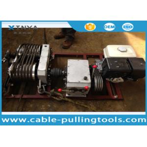Quality Double Drum Honda Gasoline Cable Winch Puller Winch With 5T Load Capacity , 7 for sale