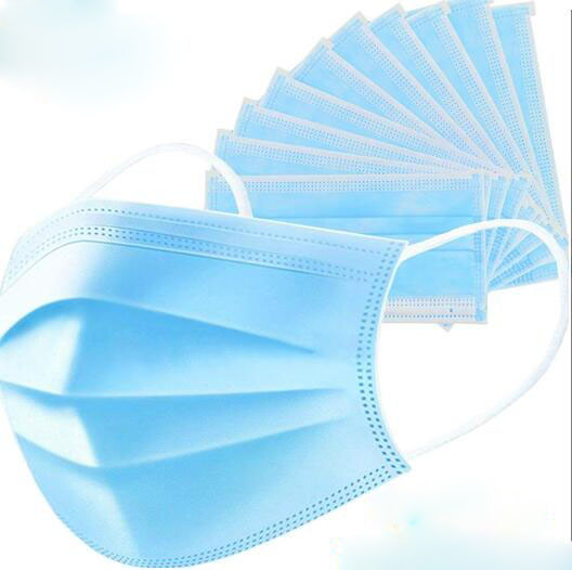 Quality Nose Clip 3 Layer Disposable Non Woven Face Mask for sale