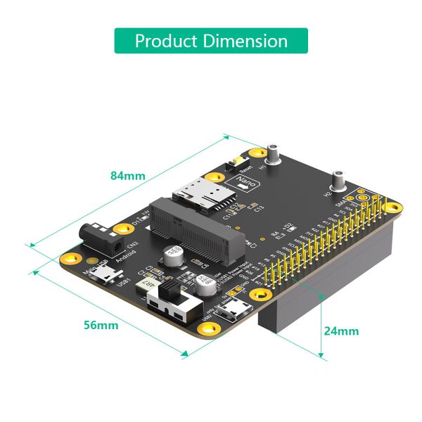 Quality 3G 4G LTE Base HAT For Raspberry Asus Tinker Board Samsung ARTIK Latte Panda for sale