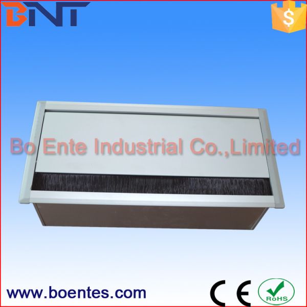 Quality Flip Up Tabletop Interconnect Box Silver Color For Office / Multimedia Classroom for sale