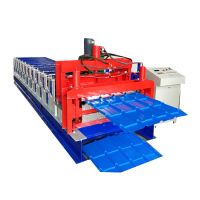 Quality Color Coated Downspout Roofing Tile Double Layer Roll Forming Machine for sale