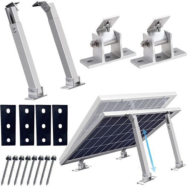 Quality Custom Length Anodized Solar Panel Bracket for Flat Roof and Wall Mounting Solution for sale