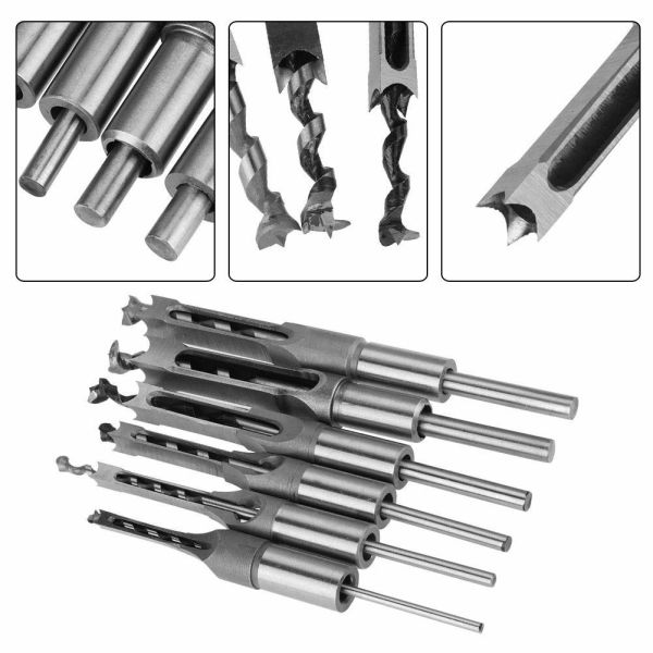 Quality HSS Steel Square Hole Wood Drill Bit Set HRC48-50 for sale