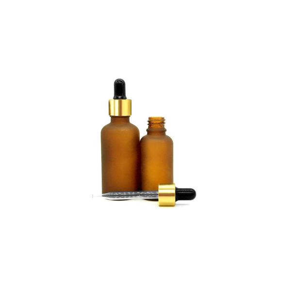 Quality 15ml Amber Essential Oil Glass Bottles , Medicine Glass Dropper Bottle for sale