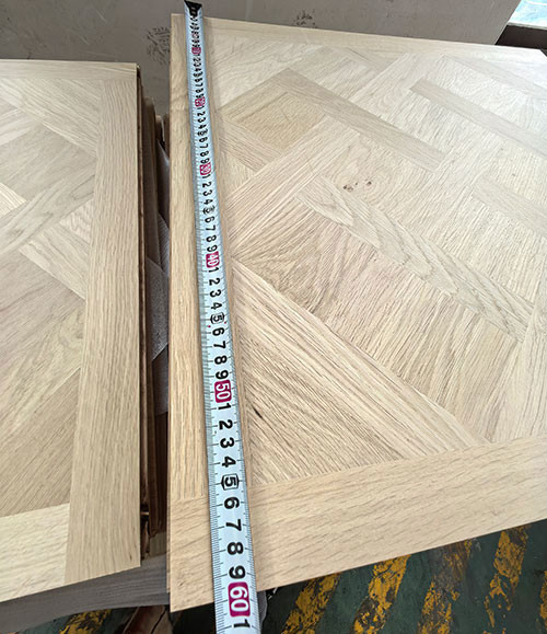Quality European Oak Versailles Wood Floor Panels Unvanished 600 X 600MM for sale