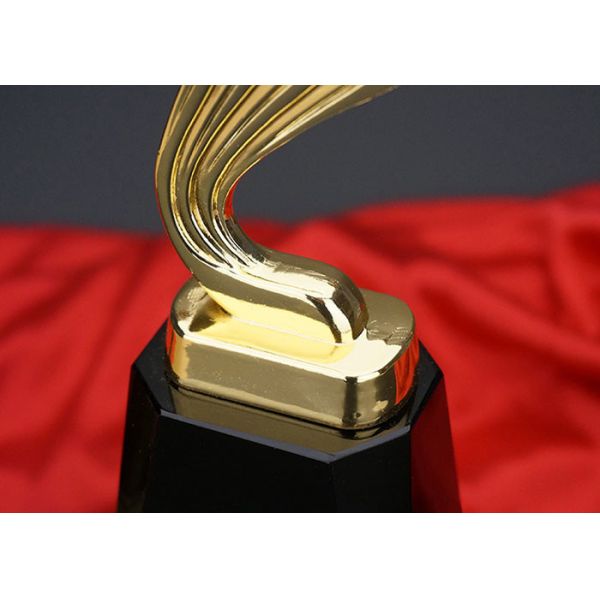 Quality Globe Metal Trophy Cup / Event Souvenirs With Black Crystal Base for sale
