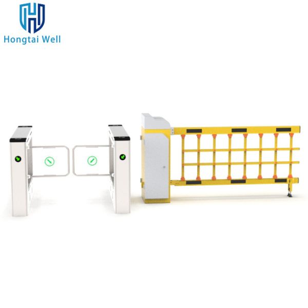 Quality Pedestrian 0.5 Seconds Swing Barrier Turnstile SS304 With Face Recognition for sale