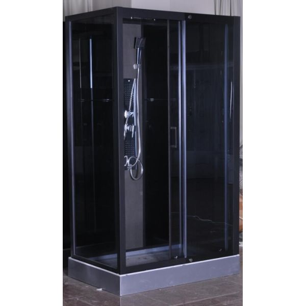 Quality Rectangular Complete Shower Stall Kits With 1.5M PVC Metallic Flexilbe Hose for sale