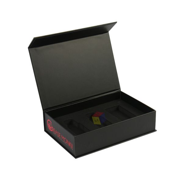 Quality Handmade Matte Black Magnetic Closure Custom Reed Diffuser Box for Perfume for sale