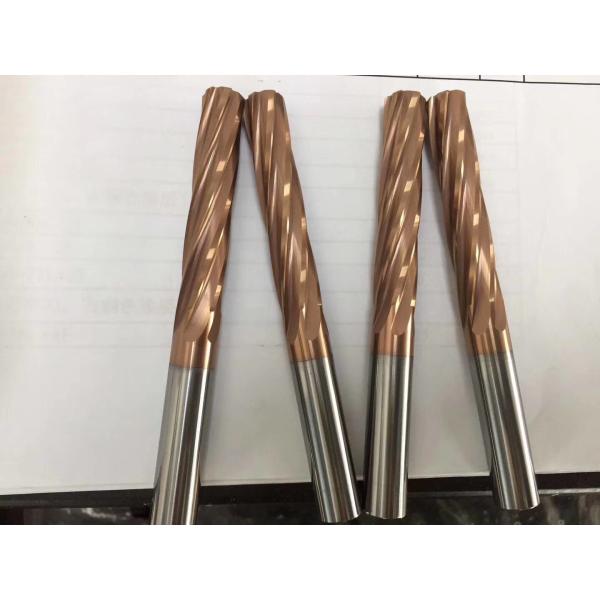 Quality Solid Carbide Spiral Flute Reamer For Metal Work Straight Shank Custom Made for sale