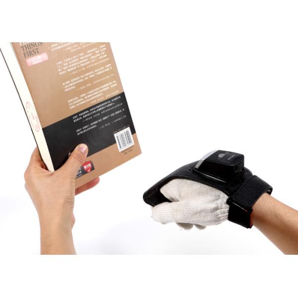 Quality 2D Bluetooth Finger Barcode Scanner Glove Mounted For Industrial / Shopping Mall for sale
