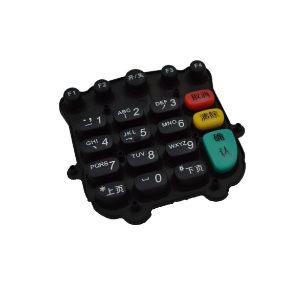Quality Custom Silicone Keypad for POS Machine Heat-Resistant Eco-Friendly for sale