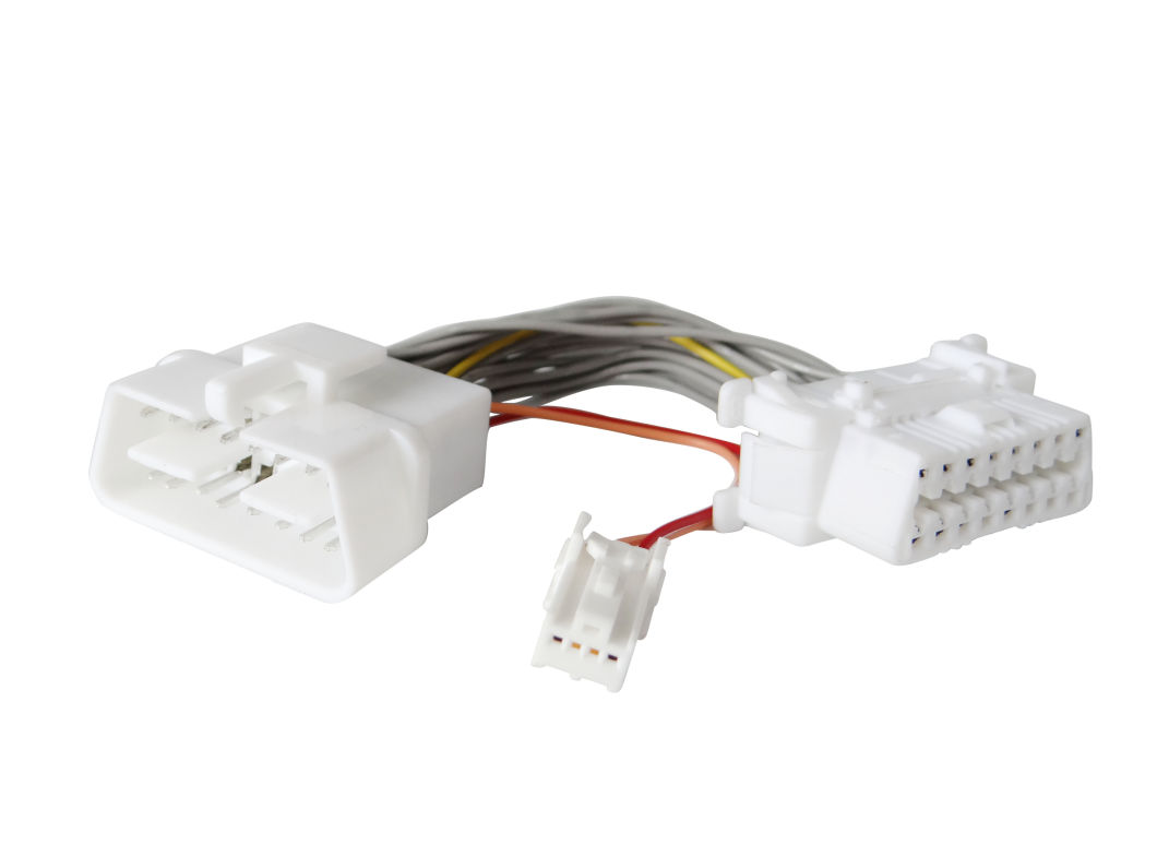 Factory Custom 6pin to OBD2 16pin Female Extension Cable