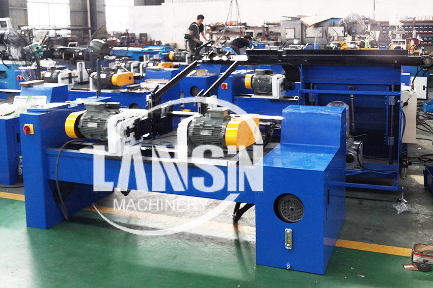 Steel Rods Solid Bar Chamfering Machine / Double Head Tube Chamfering Deburring Machine