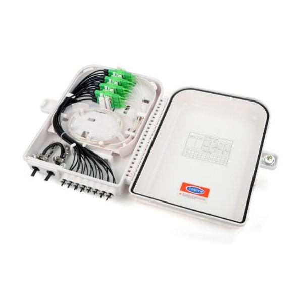 Quality Cable Distribution Box IP 65 ，2 inlet, 16 outlet Fiber Distribution Terminal  FTTx for sale