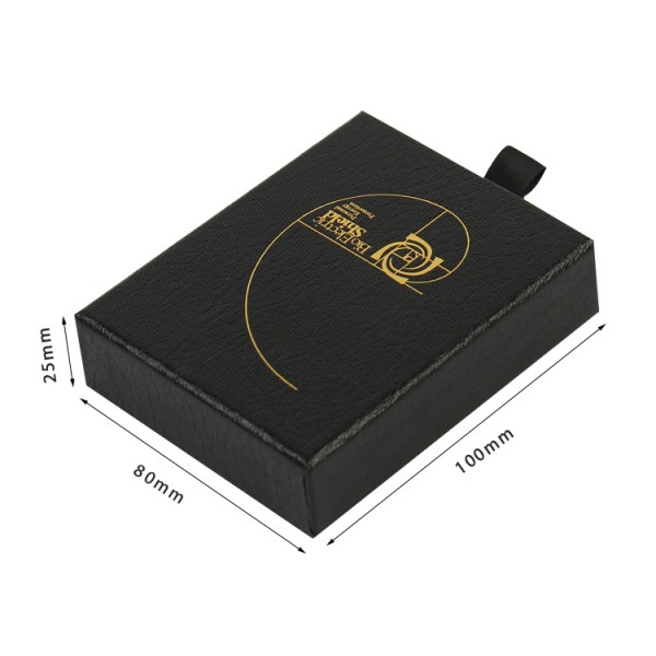 Quality Cardboard Paper Ring Box Biodegradable Hot Stamping Logo And Drawer Storage for sale