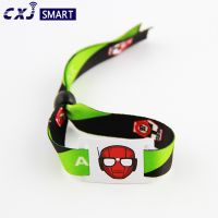 Quality Music Festival Fabric Woven NFC Tag Nfc Bracelet for sale