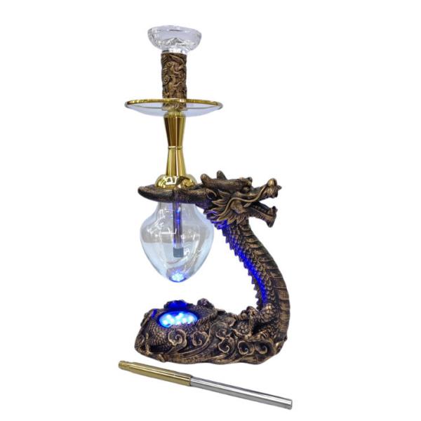 Quality Party Bar Smoking Hookah Shisha Set with Resin Dragon Design and Full Accessorie for sale