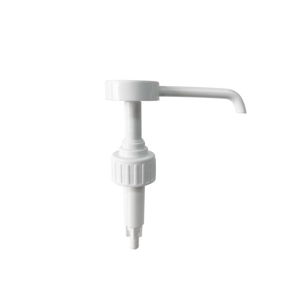 Quality Long Nozzle Plastic Syrup Pump Large Dose Gallon Dispenser Pump White for sale