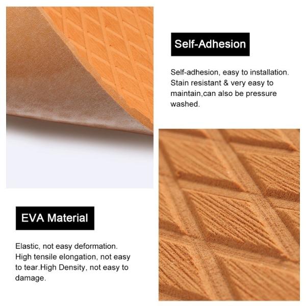 Quality WOOWAVE 4 Pack Non-Slip Traction Pad EVA Anti-Slip Foam Pads Deck Grip Mat with for sale