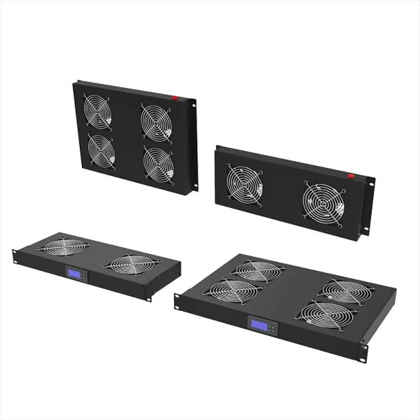 Quality Rack Mounted 2 Cooling Fan 4 Fan Unit Network Cabinet for sale