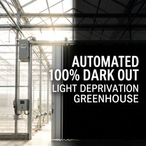 Quality 10-100M Light Deprivation Greenhouse with 100% Shading Black-White Film for sale