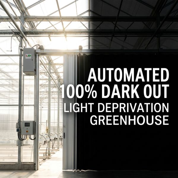 Quality 10-100M Light Deprivation Greenhouse with 100% Shading Black-White Film for sale