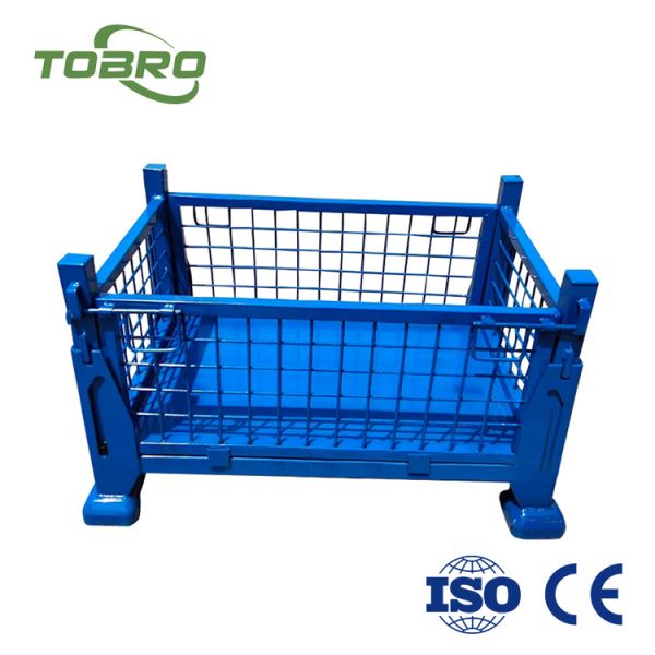 Quality High Capacity Steel Storage Cage Warehouse Industrial Heavy Duty Metal Storage Boxes for sale