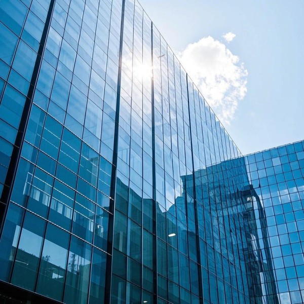 Quality Office / Residential Glass Curtain Wall Soundproof Custom Clear Glass Facade for sale