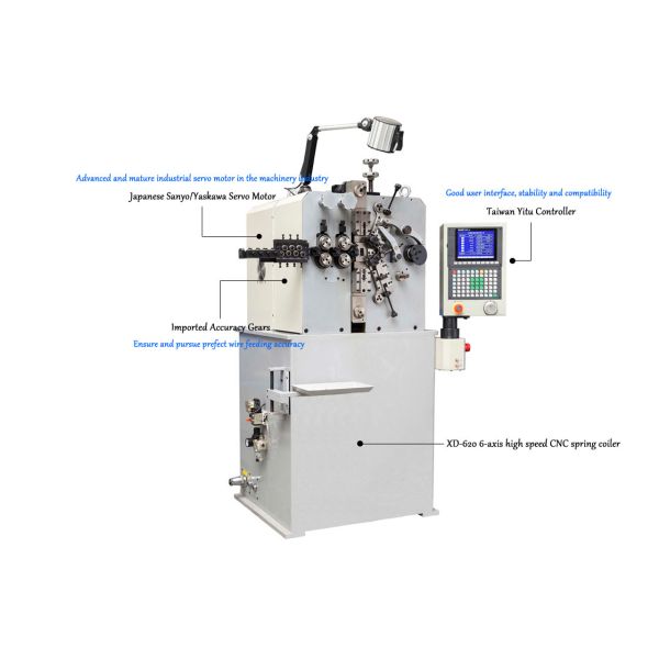 Quality XD-620 6-Axis High Speed Spring Coiling Machine For Making Springs Efficiently for sale