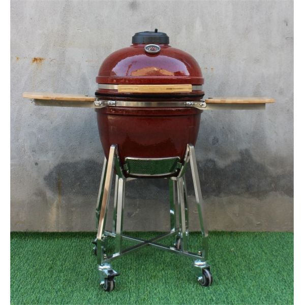 Quality 18 Inch Ceramic Barbecue Grill Tropical Red Color 48cm for sale