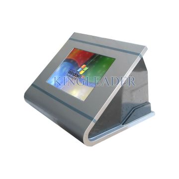 Quality Space Saving Desktop Kiosk With Durable Steel Enclosure IR Touchscreen TFT LCD for sale