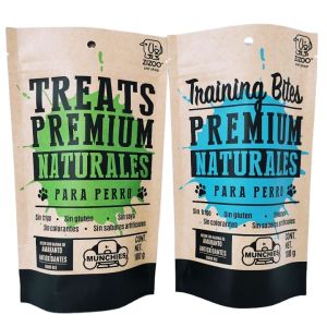 Quality Eco-Friendly Paper Food Packaging Bags Biodegradable Kraft Paper Pouch Stand up for sale