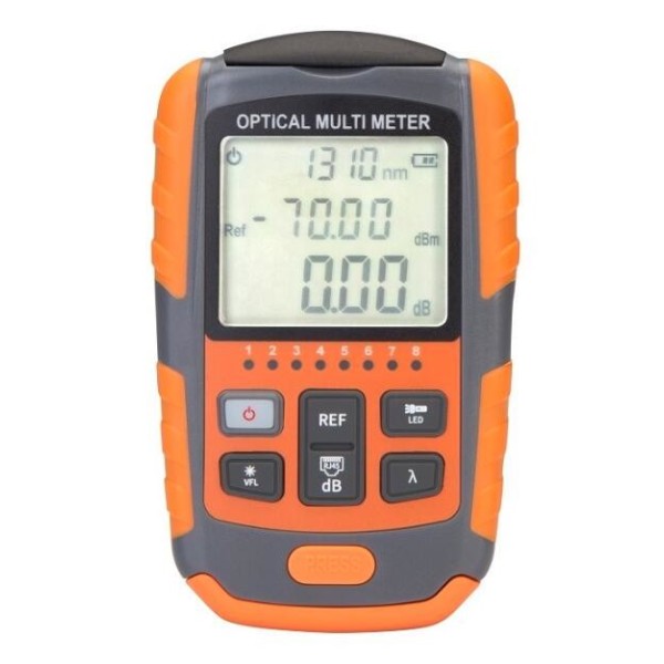 Quality FTTX Mini Optical Power Meter VFL 10 Standard Wavelengths Auto Matic Shutdown for sale