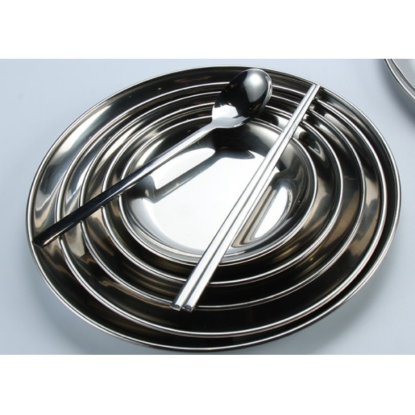 Quality SS304 Chafing Round Dinner Plates for sale