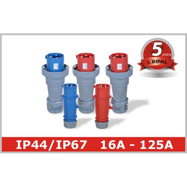 Quality 3 Pin 4 Pin 5 Pin IEC CEE Male Electrical Receptacle Industrial Plug Outlets for sale