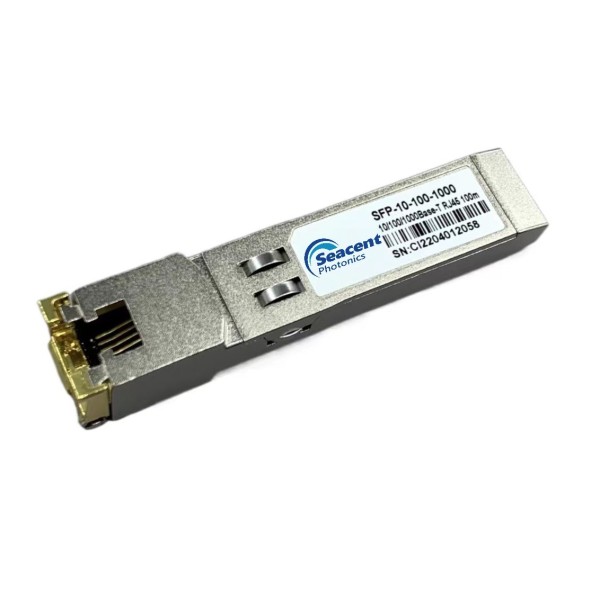 Quality 10/100/1000BASE-T SFP Copper Transceiver Hot Pluggable 0.01-1.25Gb/S 100m for sale