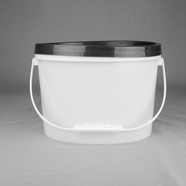 Quality Heavy Duty BPA Free Oval Plastic Bucket 5L Plastic Bucket With Lid for sale
