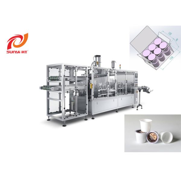 Quality CE Linear 1200kg K Cup Filling And Sealing Machine for sale