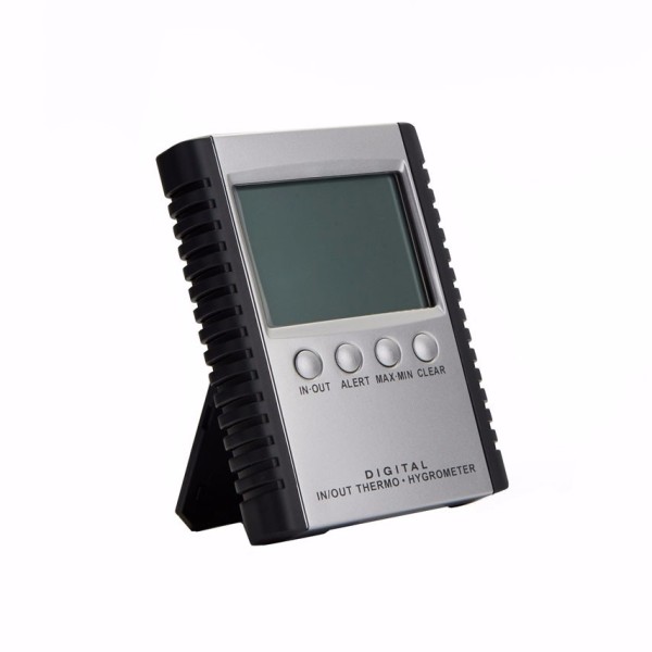 Quality 90% RH LCD Display ABS Indoor Thermo Hygrometer for sale