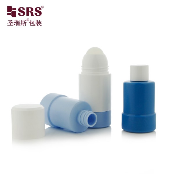 Quality PP PCR Recycled Material Replaceable Style Roller Deodorant Gel Roll On Plastic for sale