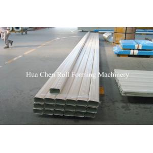 Quality Steel Pipe Square Downspout Roll Forming Machinery Full Automatic 8 - 10m/Min for sale