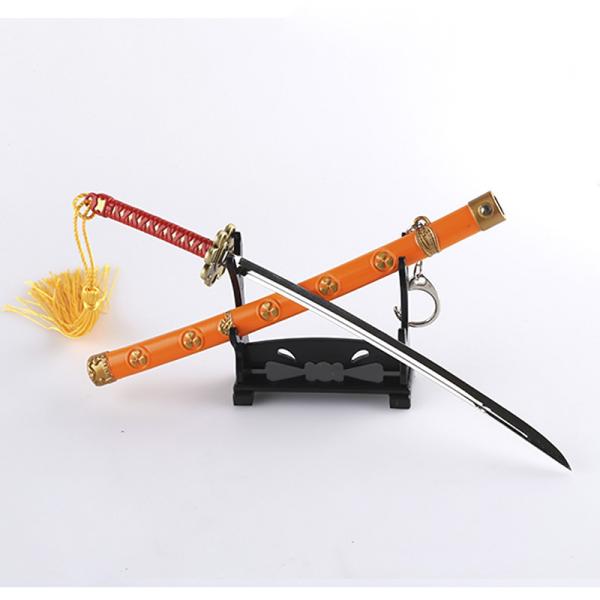Quality Sakura 22CM Bleach Sword Keychain Set Zinc Alloy Mini Katana for sale