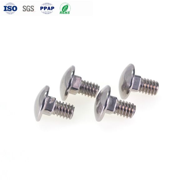 Quality Stainless Steel Square Neck Mirror Screw M2-M10 20mm Polished for sale