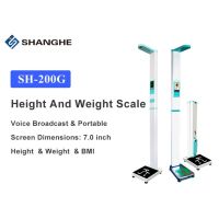 Quality Ultrasound 7'' 2-200kg height Weight Measurement Machine for sale