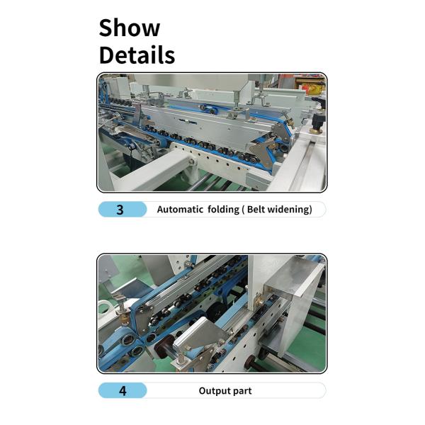 Quality CQT 800 Cardboard/Corrugated Straight Line Box Automatic Carton Box Folder Gluer for sale